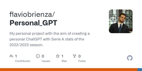 Github Flaviobrienzapersonalgpt My Personal Project With The Aim