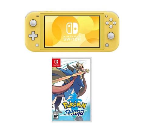 Buy Nintendo Switch Lite And Pokemon Shield Bundle Yellow Currys