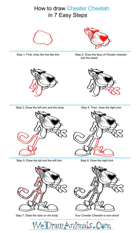 How To Draw Chester Cheetah Chester Cheetah Cheetah Drawing Cheetah