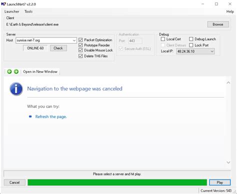 Unable To Connect To Game From Client Technical Support Earth And