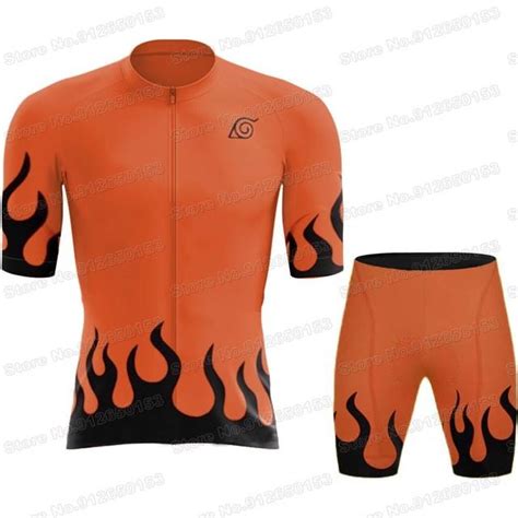 2022 Cartoon Anime Cycling Jersey Set Namikaze Minato Uzumaki Cycling