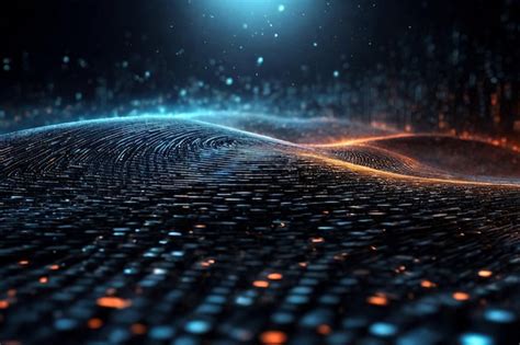 Premium Photo Wallpaper Of Abstract Futuristic Cyberspace With Binary Code Digital Matrix