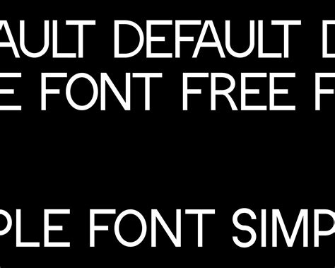 Default Free Sans Serif Font Behance