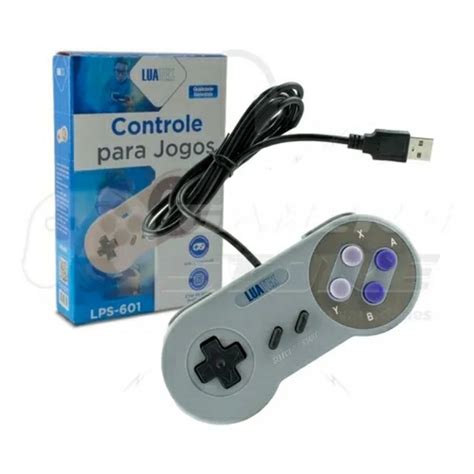 Controle Usb Super Nintendo Snes Joystick Windows Linux Shopee Brasil