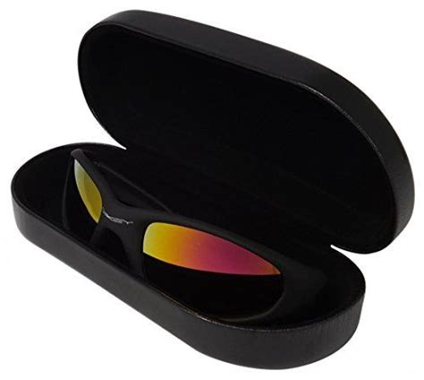 Sunglass Case Hard Metal Core Flip Top Eyeglass Storage Case For Large Extra Large Sunglasses