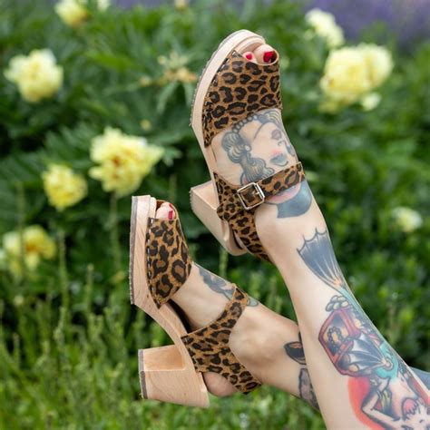 Leopard Print Highwood Open Clogs Shoes Lotta From Stockholm