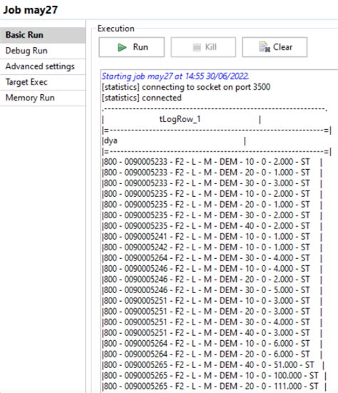 Executing The Job Talend Components For Jobs Help