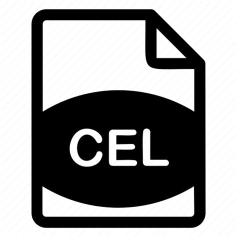 Cel Document Extension File Format Sign Icon Download On Iconfinder