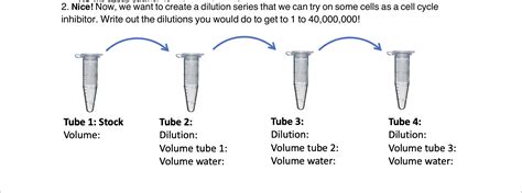 Solved Nice Now We Want To Create A Dilution Series That