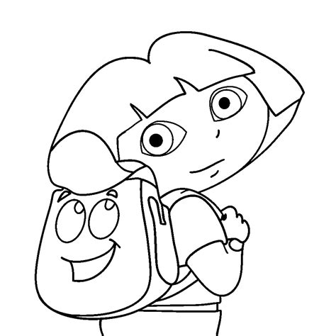 Dibujos De Dora La Exploradora Para Colorear E Imprimir