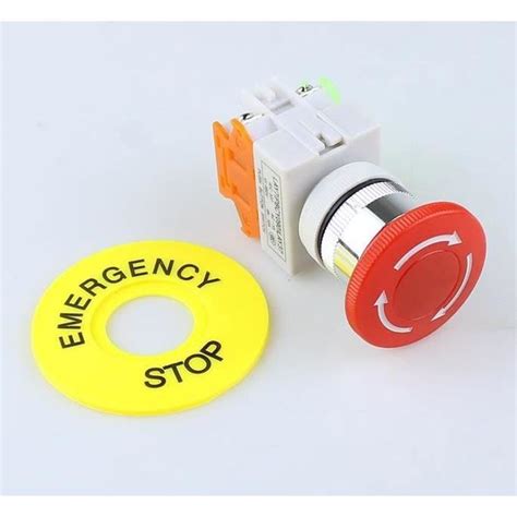 set Bouton poussoir d arrêt d urgence nc DPST interrupteur AC V a équipement d
