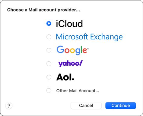 Add Email Accounts In Mail On Mac Apple Support UK