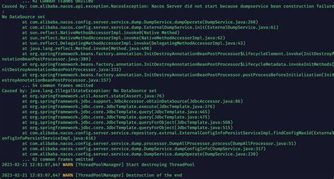 【求助】nacos Docker V220启动报错数据源未设置 · Issue 9983 · Alibabanacos · Github