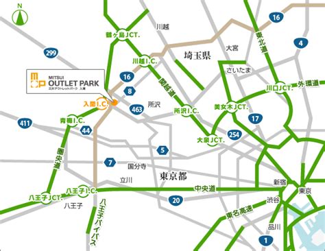 アクセス 三井アウトレットパーク 入間