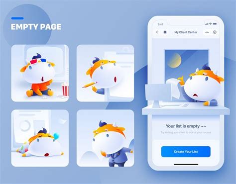 Empty Page UI Design Interactive Design Character Design Design