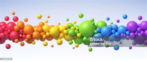 여러 가지 빛깔의 비행 공 벡터 배경 3차원 형태에 대한 스톡 벡터 아트 및 기타 이미지 3차원 형태 개념 검볼 Istock