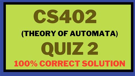 CS Quiz Solution Fall YouTube