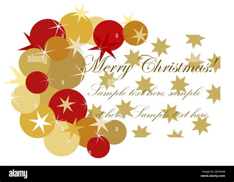 Decorative Christmas Card Background Vector Illustration Stock Vector