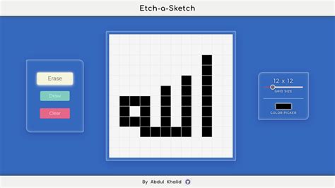 [add] etch a sketch js game 💡 · issue 2974 · pranjay poddar dev geeks