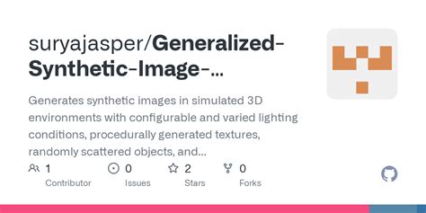 Github Suryajaspergeneralized Synthetic Image Generator Generates Synthetic Images In