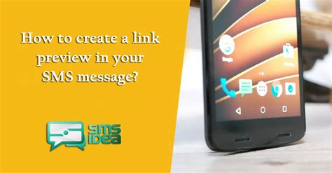 how to create a link preview in your sms message