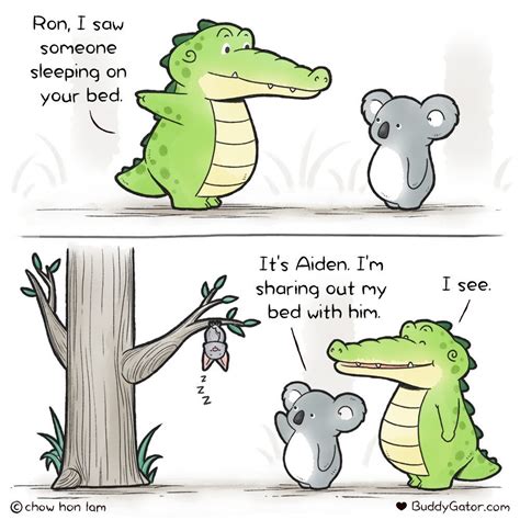 Buddy Gator 💚 Sharing Bed