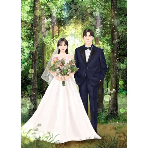 웨딩 초상화 액자를 선물하세요 결혼선물추석 아이디어스
