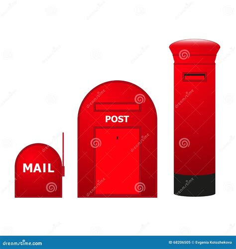 Mailboxes Stock Vector Illustration Of Destine Postman 68206505