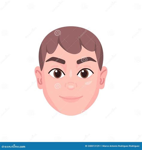 Isolated Colored Avatar Of A Man Stock Vector Illustration Of Symbol