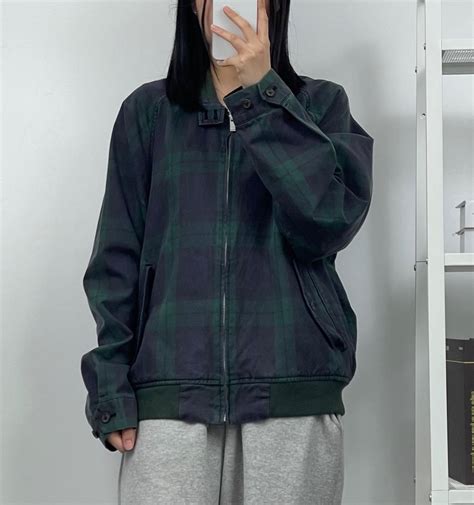 95 폴로 블랙워치 블루종 자켓 세컨웨어