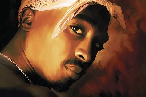 Tupac Shakur Painting By Sheraz A