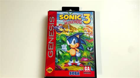 Sonic The Hedgehog 3 🌀 1994 Box Art Sonic 3 Music Sega Genesis