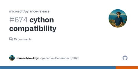 Cython Compatibility · Issue 674 · Microsoftpylance Release · Github