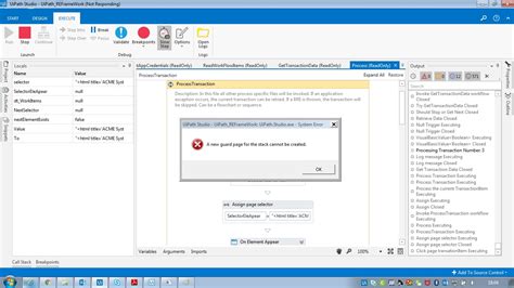 While Executing The Code In Debug Mode Getting An Error As A New Guard