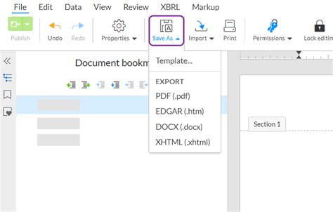 Document Bookmarks Support Center