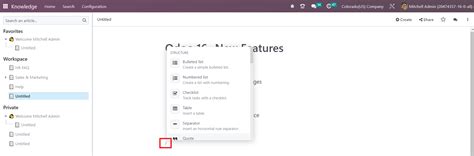 Create New Articles In Odoo 16 Knowledge App Odoo V16 Enterprise