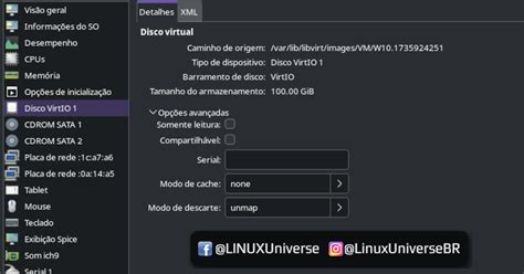 Passthrough De Disco Em Máquina Virtual Linux Universe