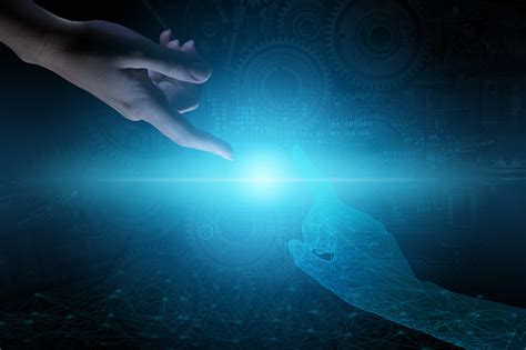 사업의 세계화와 생산의 최적화를 위한 인류와의 첨단 과학 기술의 상호 작용 가상현실에 대한 스톡 사진 및 기타 이미지 가상현실 글로벌 비즈니스 글로벌 커뮤니케이션