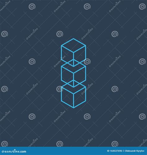 Isometric Three Blocks Or Cubes Isometric Cubes For 3d Designing Mathematical Object With