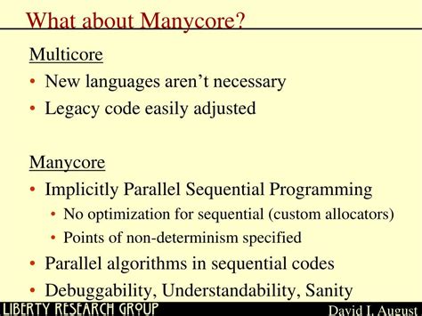 Ppt Are New Languages Necessary For Manycore Powerpoint Presentation