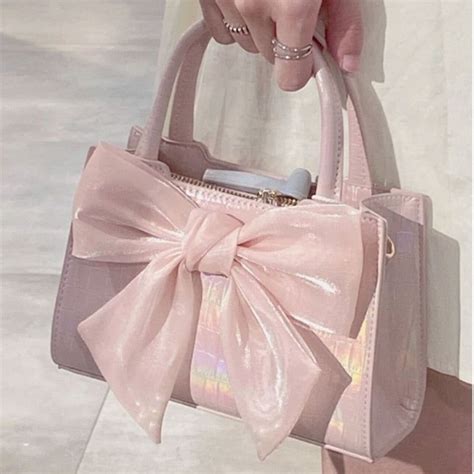 Fashion Womens Clutch Purse Handbags Summer Pink Bowknot Female U