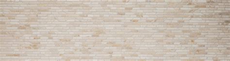 Mosaik Fliese Marmor Naturstein hellbeige Brick Verbund Stäbchen Sprit