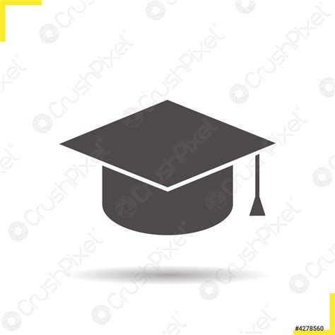 Square Academic Graduation Cap Icon Stock Vector 4278560 Crushpixel