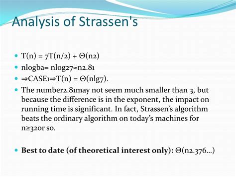 strassen matrix multiplication algorithm