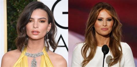 Emily Ratajkowski Defends Melania Trump Against Nasty Sexist Remarks