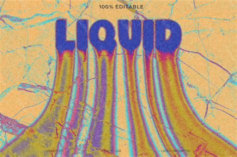 Liquid Dripping Grunge Font Style Text Effect Photoshop Premium Psd File