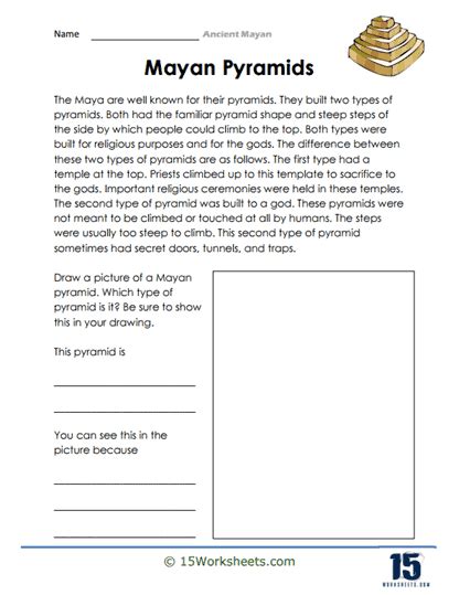 Ancient Mayan Worksheets 15