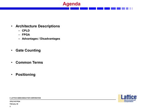 Cpld Vs Fpga Positionning Presentation Ppt