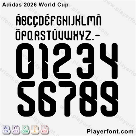 Adidas 2026 Font Player Font