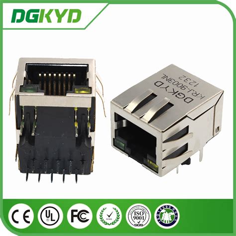 Poe Rj45 Connector With Internal Isolation Transformer Module For Industrial Application
